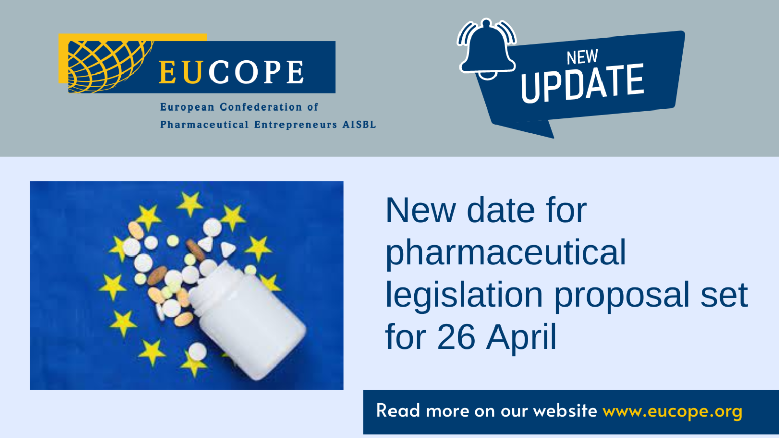 New date for EU pharma legislation proposal set for 26 April